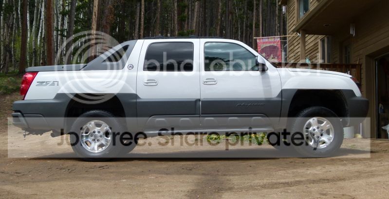 Leveling kit on with 285's | Chevy Avalanche Fan Club of North America
