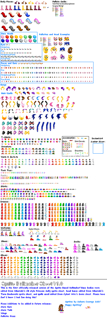 Furry Sprite Dollmakers | Page 1 | Fan Works | Guild Forums | Gaia Online